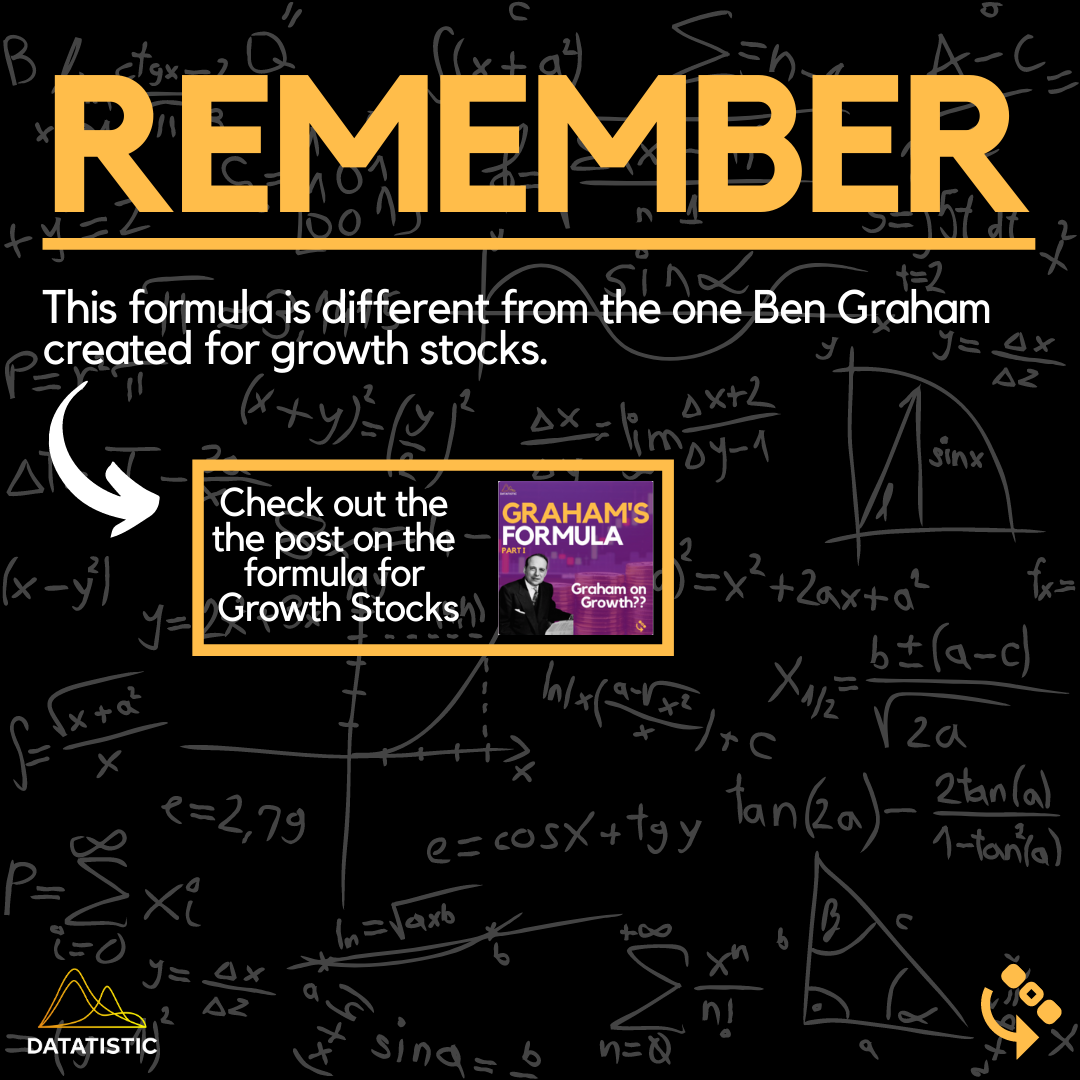 Grahams Formula Part I – Datatistic